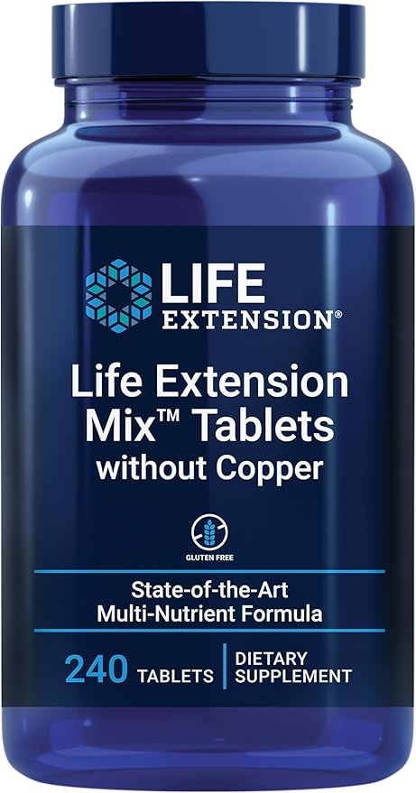 Mix Tablets Without Copper, 240 Tablets by Life Extension – Vita SRQ